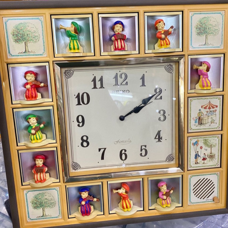 日本製 SEIKO 精工 動作 翻轉 音樂鐘 RE505B | 蝦皮購物