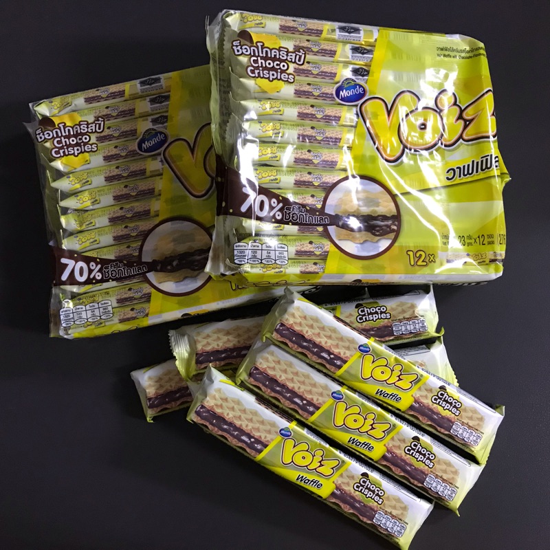 [現貨]泰國VOIZ Cracker 威化巧克力餅乾 23g x 12入 | 蝦皮購物