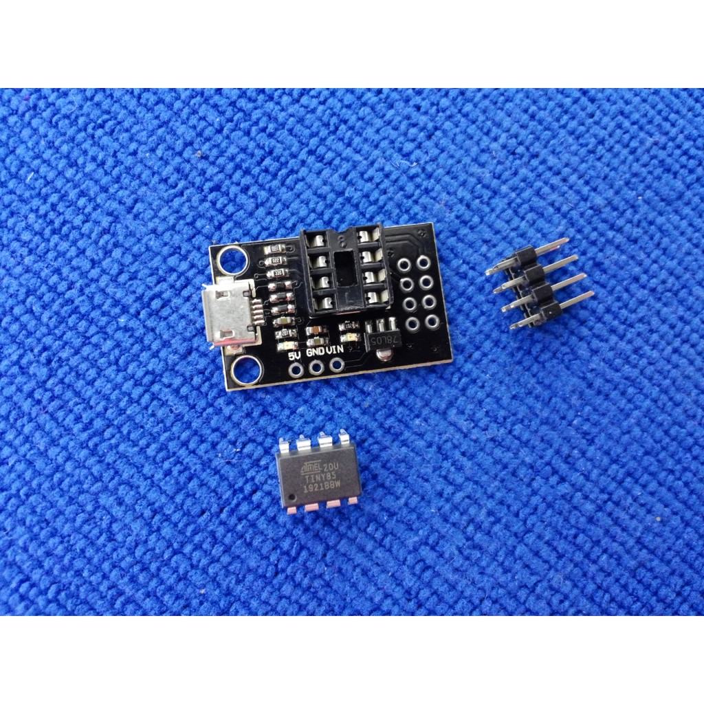 Attiny85-20pu + 可插開發編程板 1組 支援attiny13a attiny25 attiny45 t42 | BeeCost