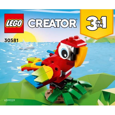 現貨 LEGO樂高 30581 百變鸚鵡 3合1 CREATOR系列 Tropical Parrot Polybag | 蝦皮購物