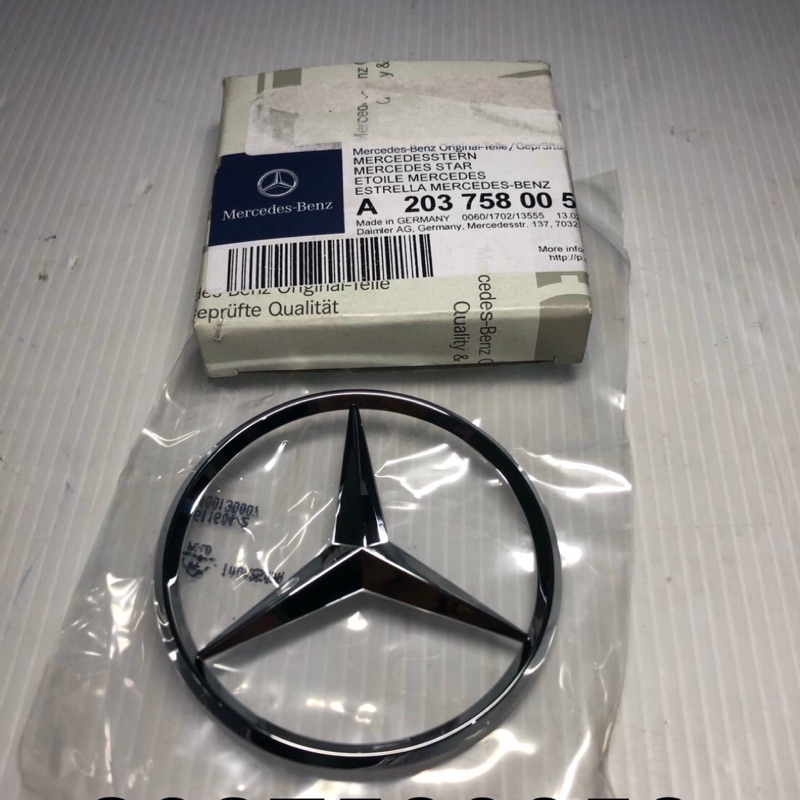 BENZ 2037580058 後標誌星型 W203 | 蝦皮購物