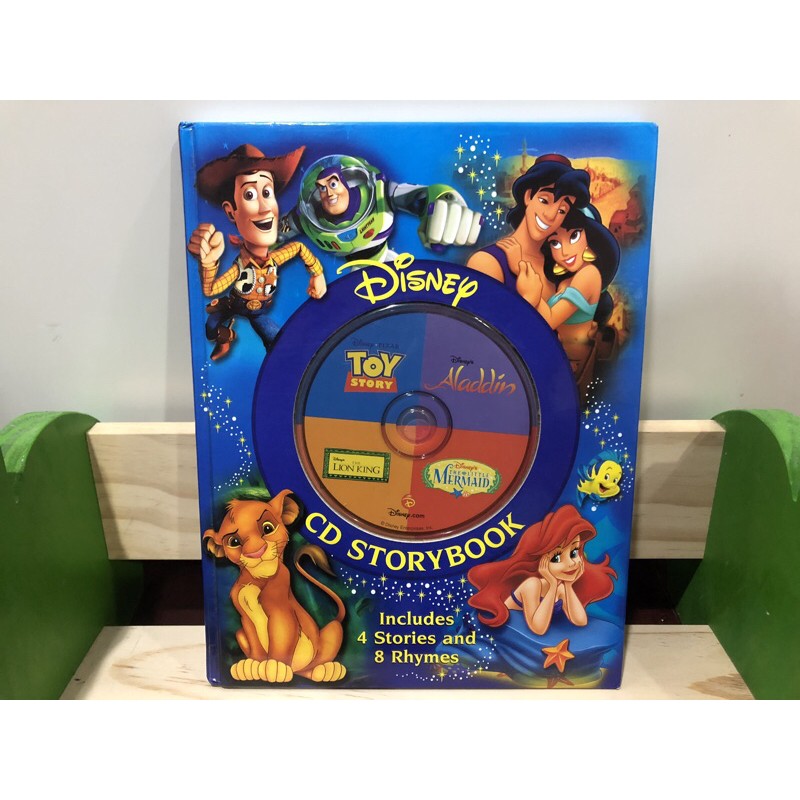 *二手童書繪本* 迪士尼 Disney CD STORYBOOK / 英語繪本 / 內含4個故事 / 約7成新 | 蝦皮購物
