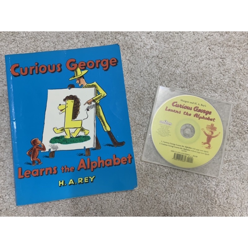 Curious George learns the alphabet with one cd. | 蝦皮購物