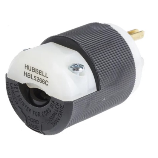 HBL5266C 15A/125V 2-Pole 3- Wire HUBBELL荷寶 美規3線公插 美標電源插頭(含稅) | 蝦皮購物