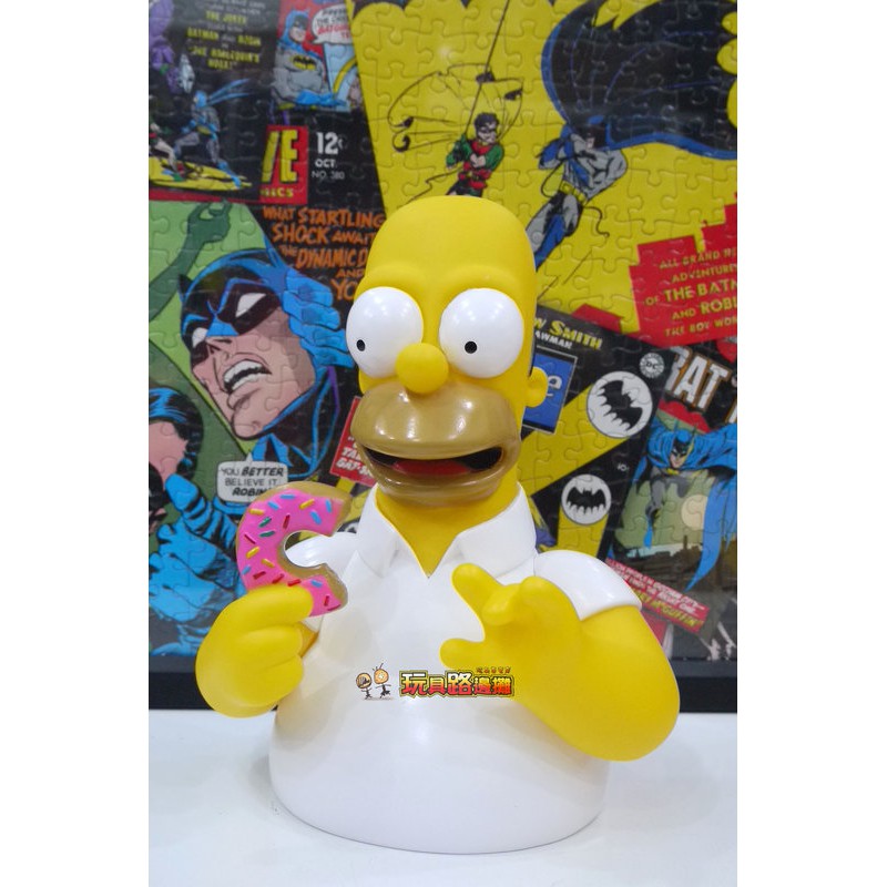 {玩具路邊攤} Monogram The Simpsons 辛普森家庭 荷馬 甜甜圈 存錢筒 Homer 撲滿 | 蝦皮購物