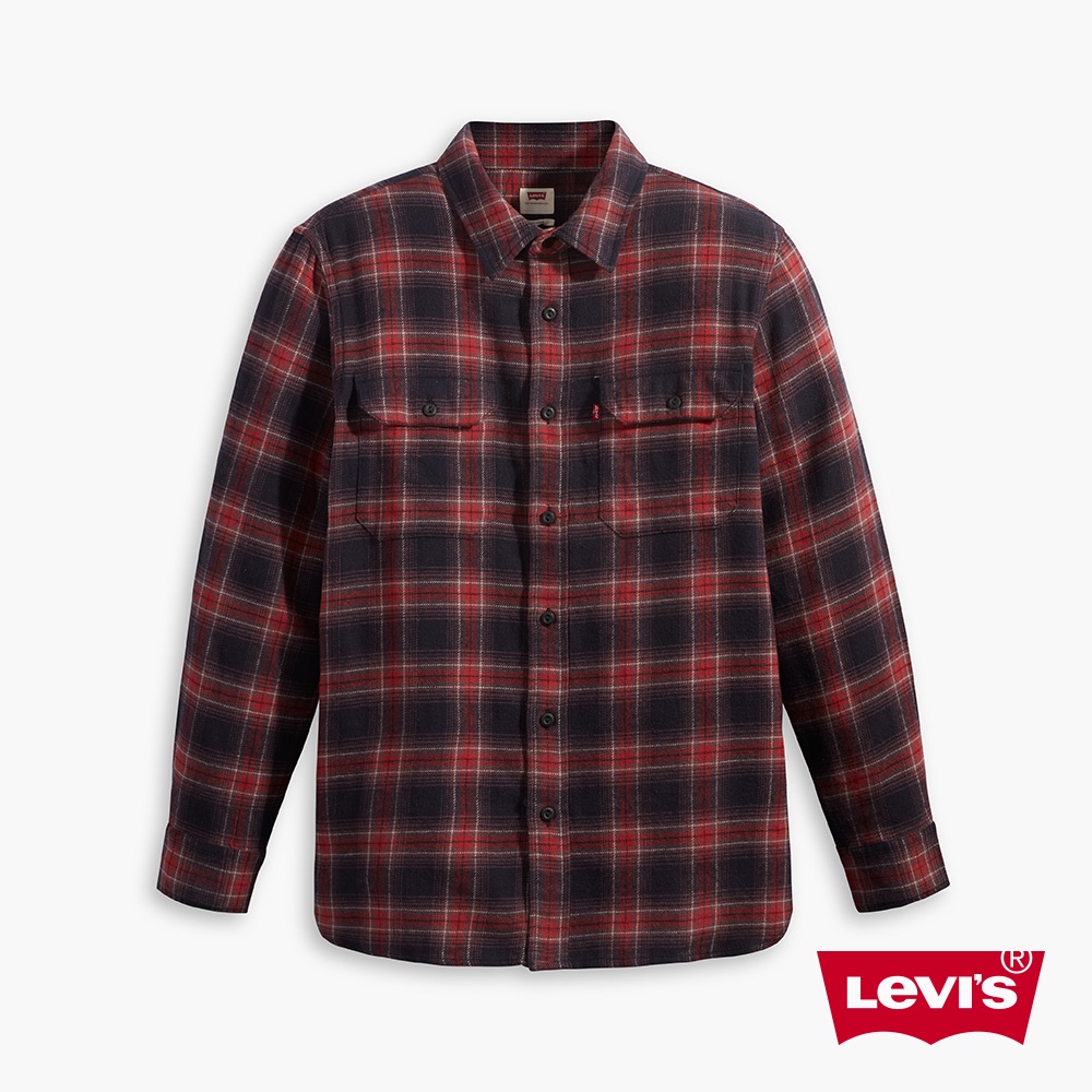 Levis 工裝法蘭絨襯衫 沉穩風黑瑪瑙格紋 男款 19587-0218 熱賣單品 | 蝦皮購物