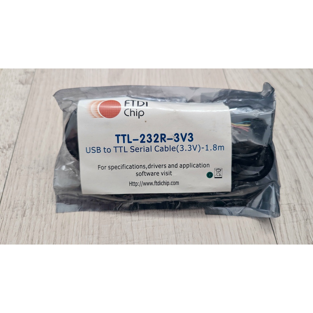 FTDI Chip TTL-232R-3V3 USB to TTL Serial Cable(3.3V) - 1.8m | 蝦皮購物