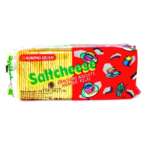 TILM 印尼 KHONG GUAN BISKUIT SALTCHEESE 康元 起司 脆片 餅乾 200gr | 蝦皮購物