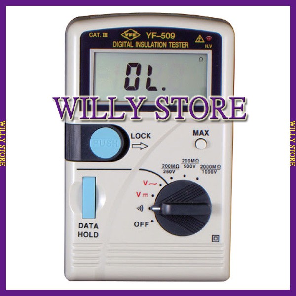【WILLY STORE】TENMARS YFE 數位高阻計 YF-509 絕緣測試器 高壓輸出指示燈 電錶 | 蝦皮購物