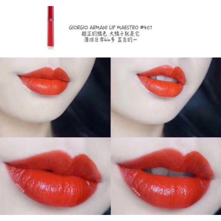 Giorgio Armani Lip Maestro Velvety Liquid Lipstick Velvety Mat Lipstick ...