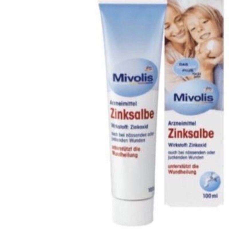 全新德國DM Mivolis Zinksalbe 兒童傷口癒合軟膏 100ml | 蝦皮購物