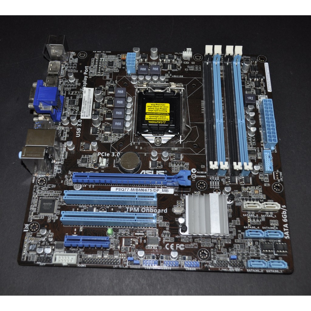 華碩BM6675 BM6875 BP6375 專用主機板 P8Q77-M/BM6675/DP_MB (1155 Q77) | 蝦皮購物
