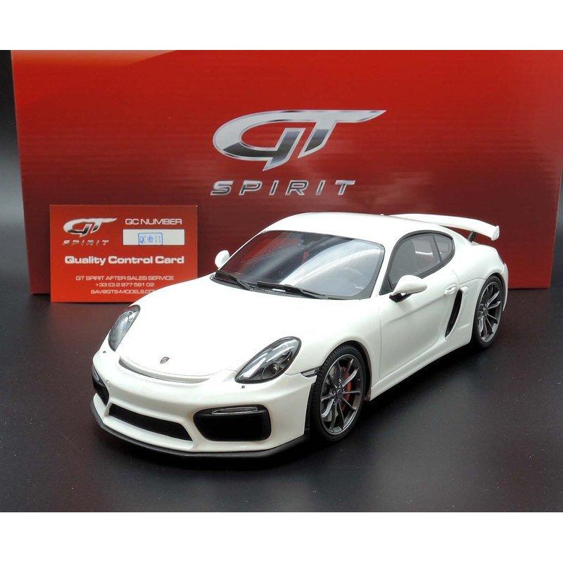 Gt spirit 1/18 porsche cayman gt4 white mash | BeeCost