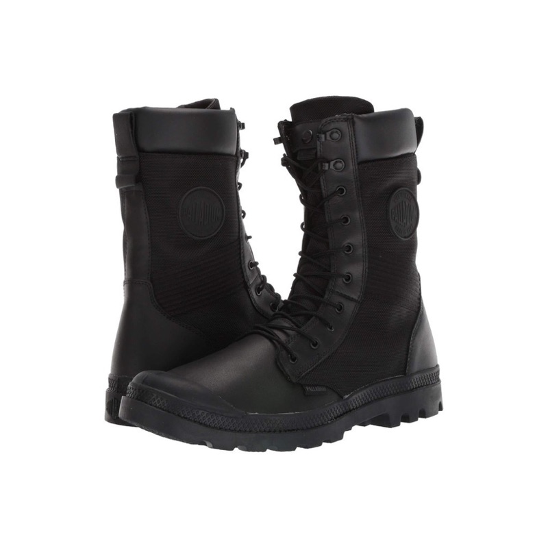 PALLADIUM TACTICAL OPS WP 長筒靴 戰鬥靴 黑色 拉鍊 防水 綁繩 男女 76479-008 | 蝦皮購物
