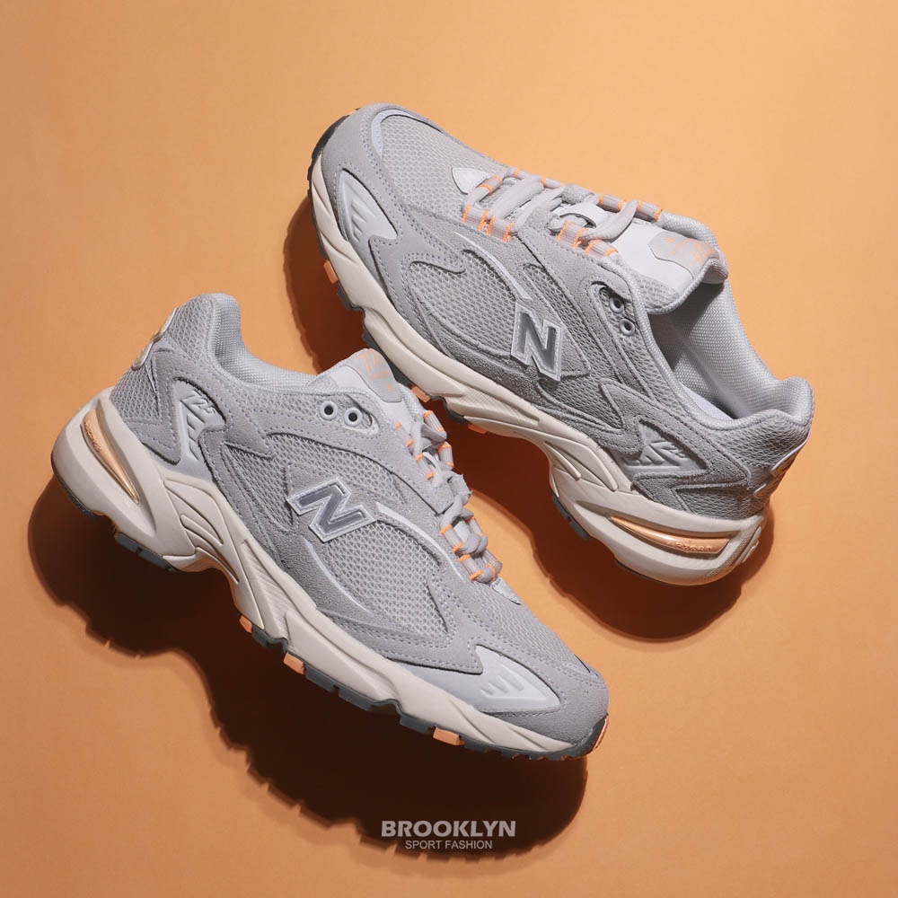 NEW BALANCE 休閒鞋 NB 725 白灰 橘 麂皮 網布 老爹鞋 男女 ML725I | 蝦皮購物