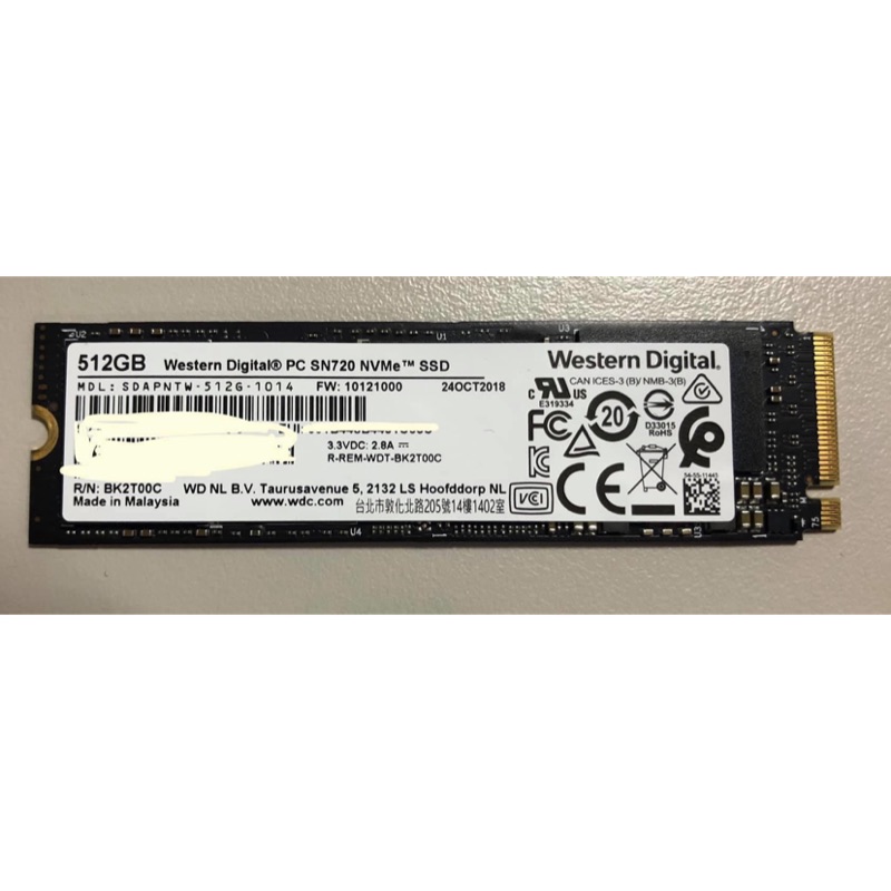 《快速出貨》WD SN720 SSD 512g固態硬碟 | 蝦皮購物