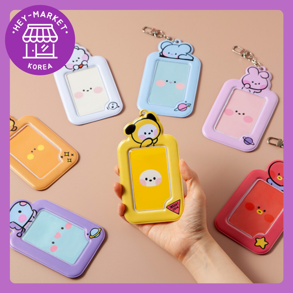 [BT21] Minini Photocard Holder Keyring / KOYA / RJ / SHOOKY | 蝦皮購物
