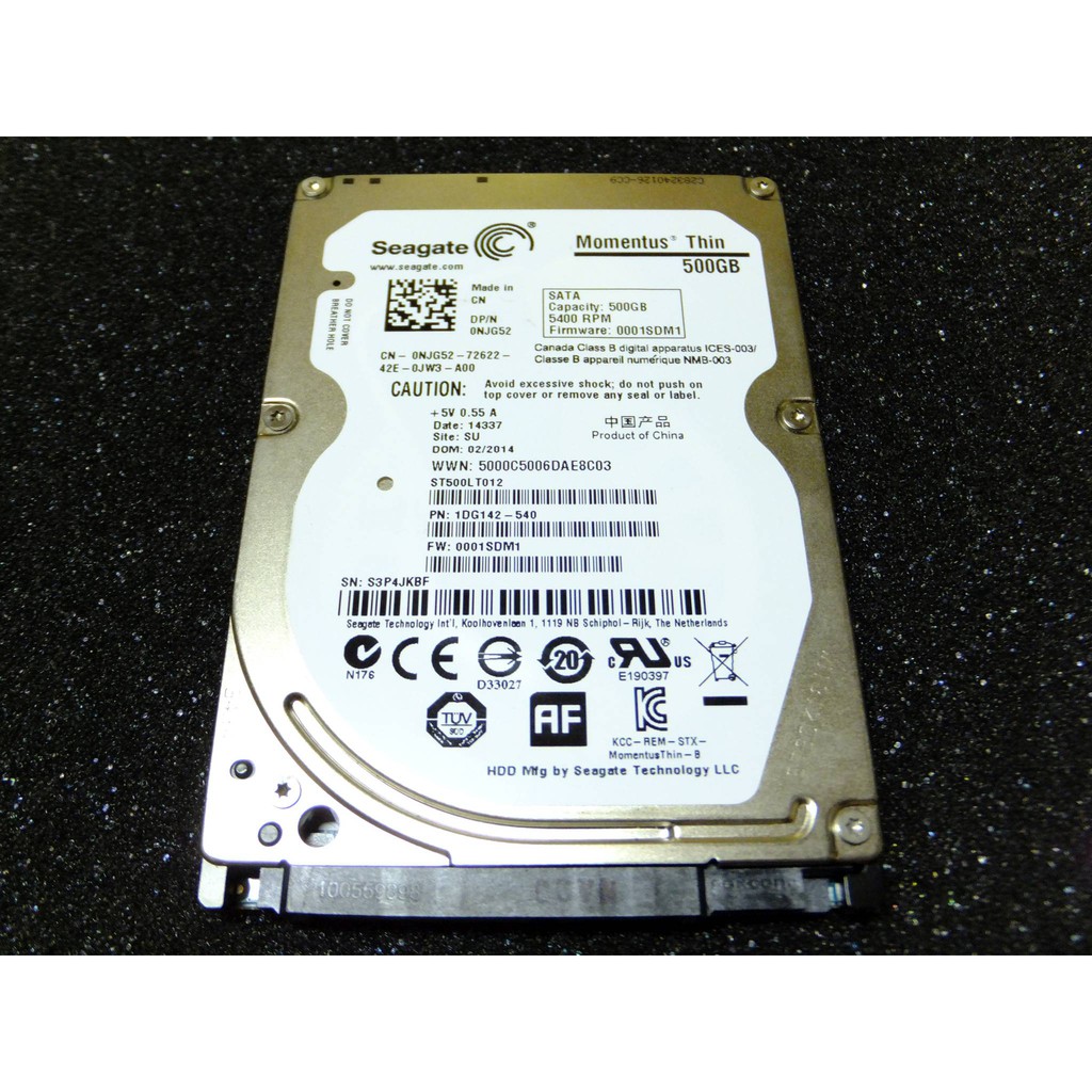 低時數 ~ Seagate 希捷 ST500LT012 500GB SATA 2.5吋 7mm薄型 500G | 蝦皮購物