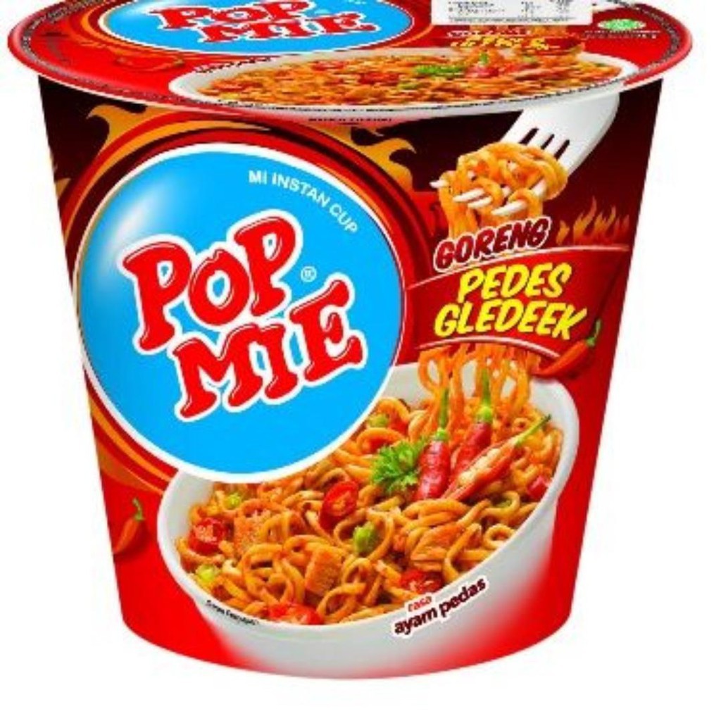 POP MIE GORENG PEDES GLEDEEK RASA AYAM | 蝦皮購物