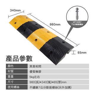 GUYSTOOL 黃黑減速墊 線槽電纜保護 黑黃相間 斜坡板 壓線板 交通設備 TRA34YBCO 大型減速帶 減速墊 | 蝦皮購物