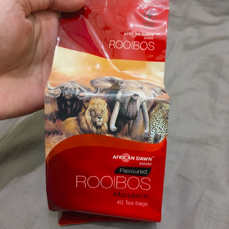 新貨到！晨曦 南非茶國寶茶 柑橘風味100g/40小包。博士茶。African Dawn Rooibos Tea。喝的 | 蝦皮購物