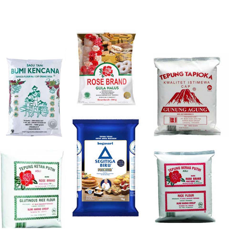 Tepung Beras Ketan Gula Halus Tepung Terigu Aci Tapioka | 蝦皮購物