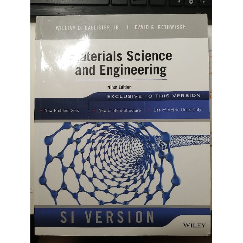 Materials Science and Engineering 材料科學原文書 第九版 化學工程與材料工程系 | 蝦皮購物
