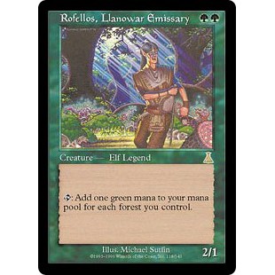 Rofellos, Llanowar Emissary 羅堰密使洛菲羅斯 魔法風雲會 MTG | 蝦皮購物