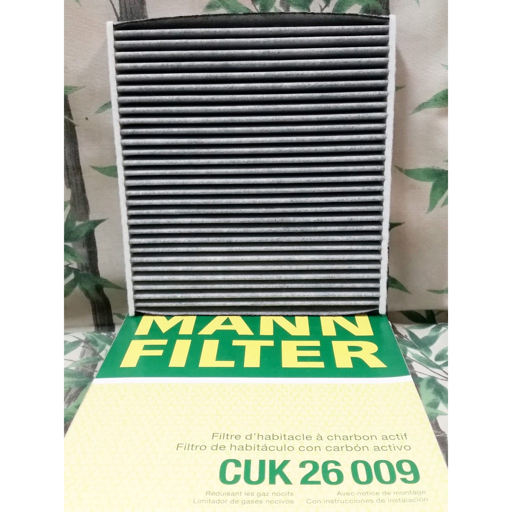 MANN CUK26009 活性碳 冷氣濾網 SKODA AUDI VW | 蝦皮購物