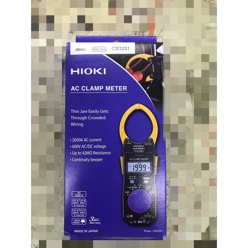~金光興修繕屋~日本製 HIOKI CM3281 交流鉤錶 勾表 平均值 測大電流 1999A | 蝦皮購物