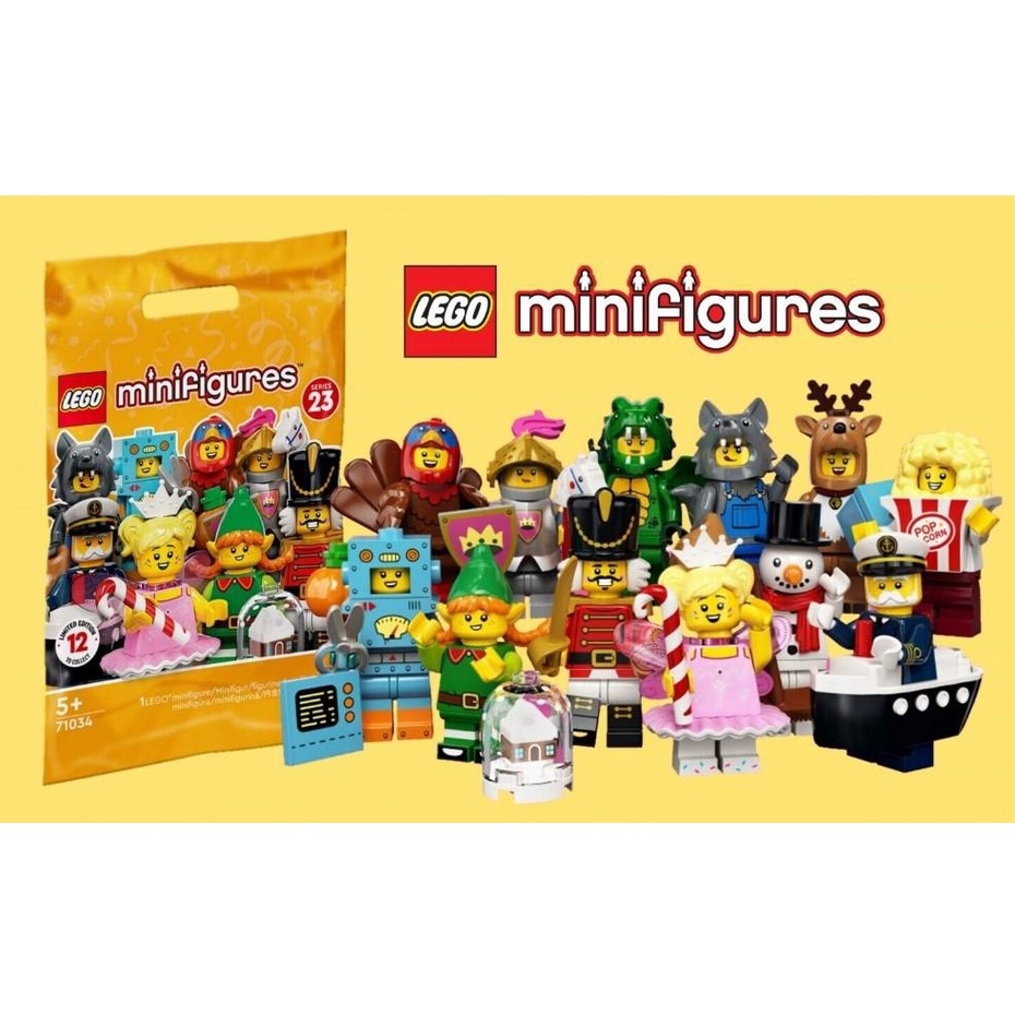 【椅比呀呀|高屏市區可面交】LEGO 樂高 71034 第23代人偶包 Minifigures 一套12隻 | 蝦皮購物