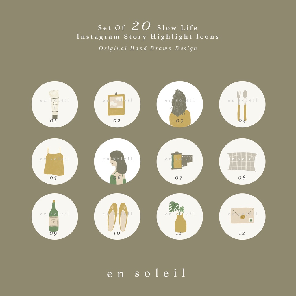 [ Slow Life ] Instagram IG 精選限時動態封面圖示 icon | 蝦皮購物