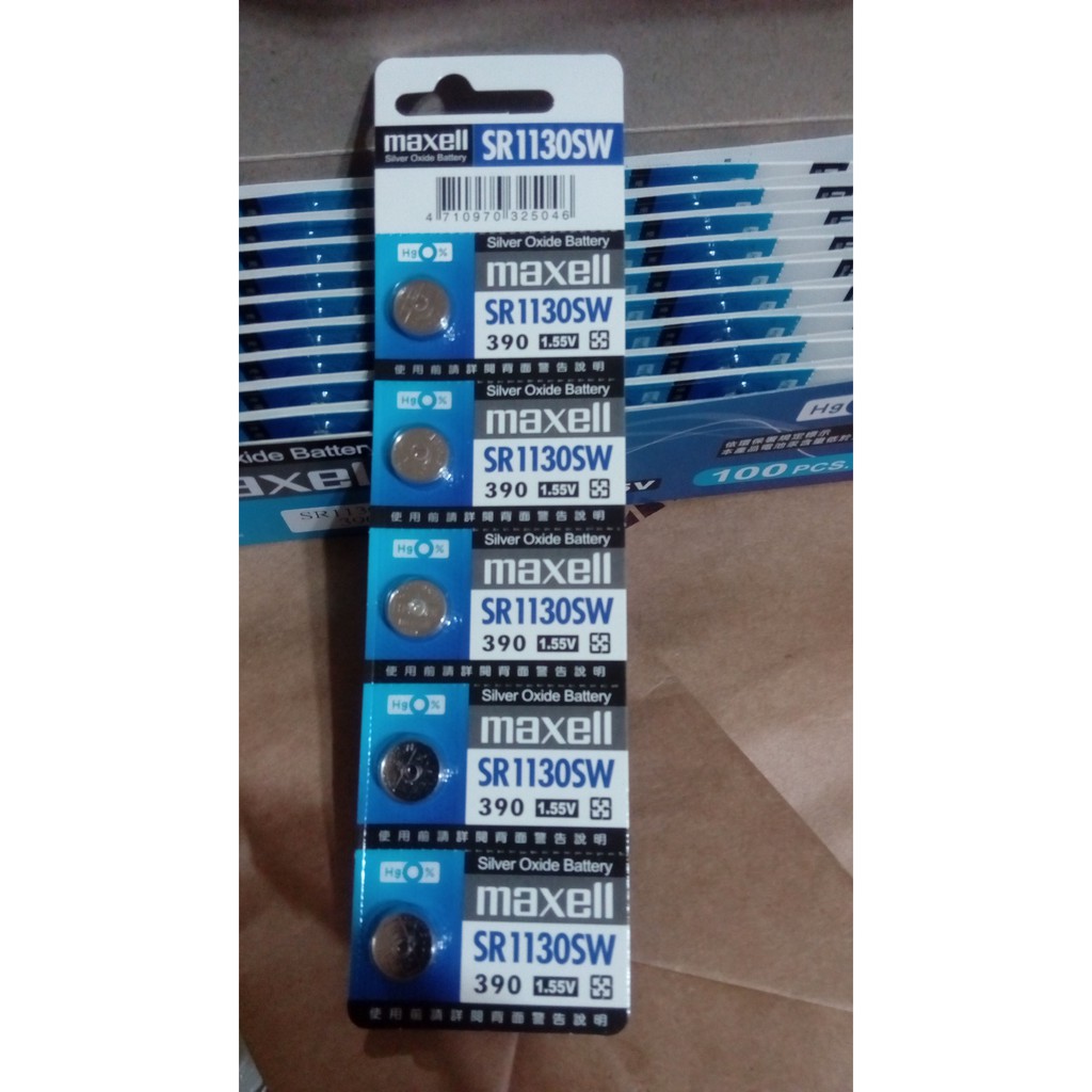 【電池通】日本製 maxell 鈕扣電池 SR1130SW / 390 SR1130 (1.55V) 手錶 鐘錶 電池 | 蝦皮購物