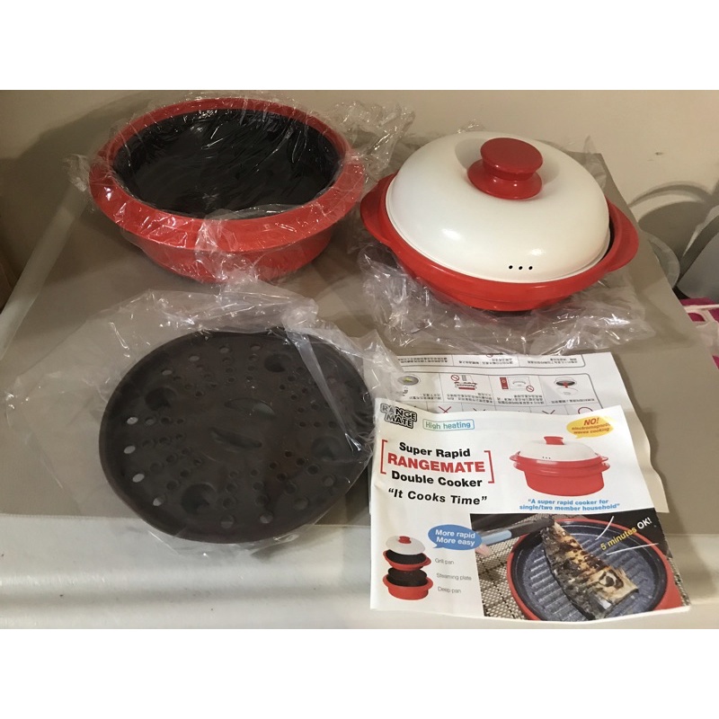 韓國 Range mate pro 快熟微波鍋具組+ sistema 微波蒸煮保鮮盒 2.4L | 蝦皮購物