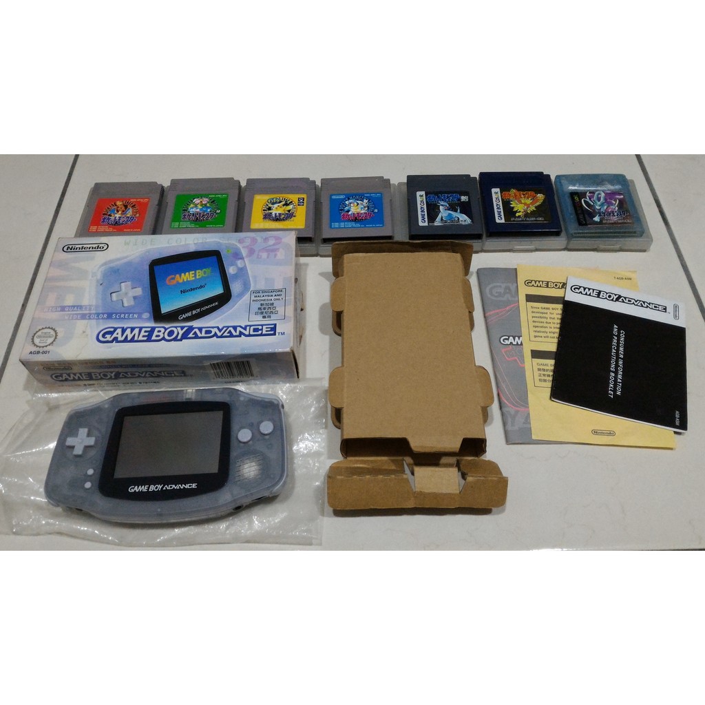 GBA 主機 寶可夢 GBC GB 全套餐 水藍色 黃版 皮卡丘版 紅版 綠版 藍版 金版 銀版 水晶版 神奇寶貝 | 蝦皮購物