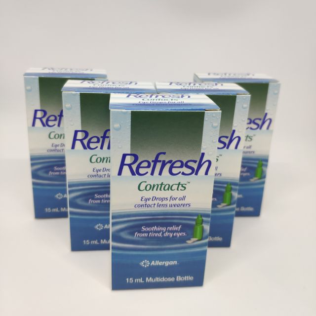 愛力根Allergan麗眼舒隱形眼鏡潤滑液5瓶REFRESH CONTACTS®【GOGO哇】 | 蝦皮購物