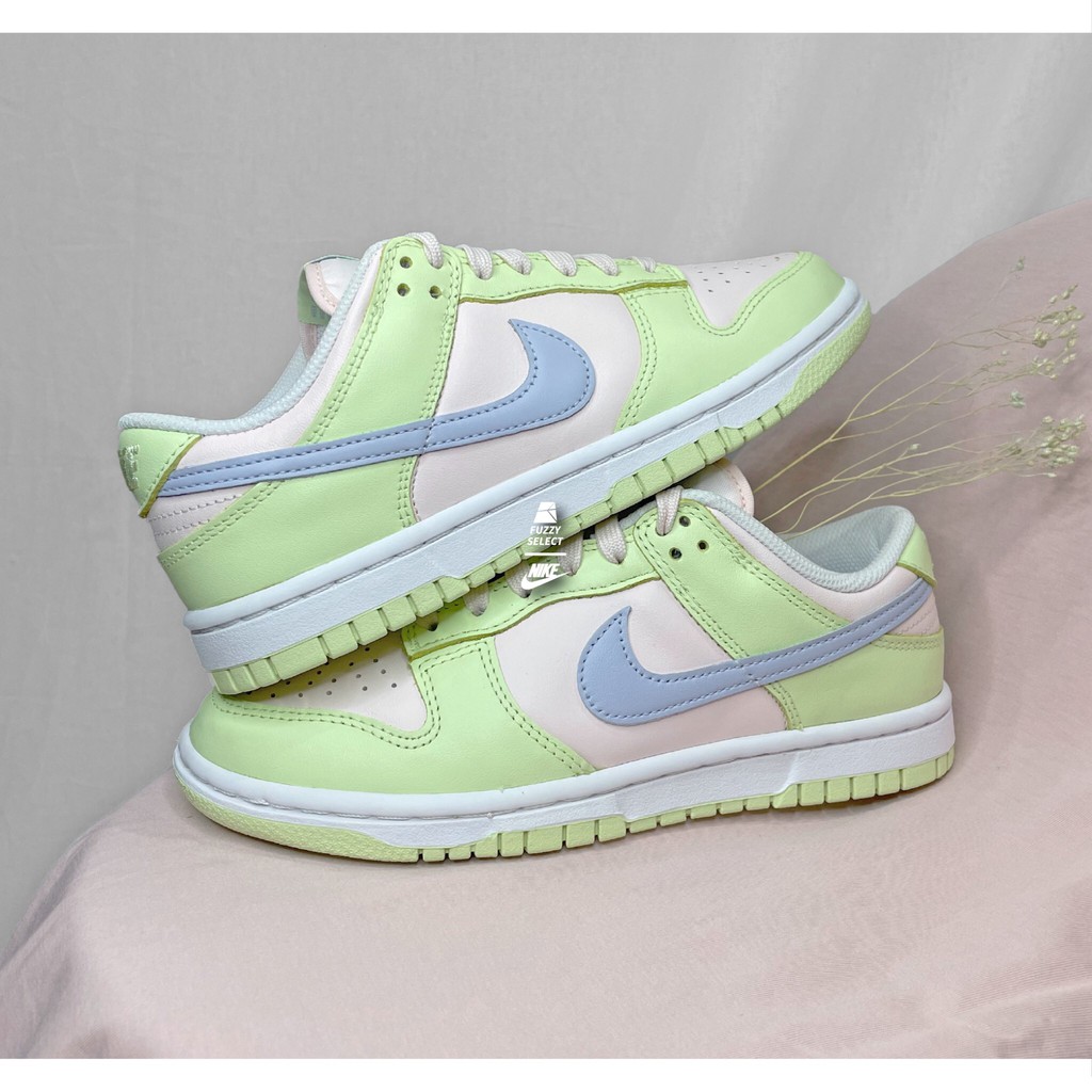 【逢甲 FUZZY】Nike Dunk Low Lime Ice 冰檸檬 淡粉 薄荷綠 藍勾 DD1503-600 | 蝦皮購物