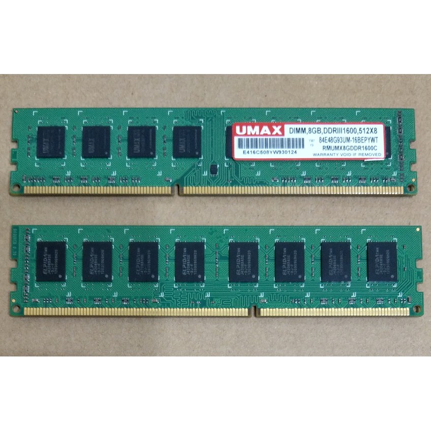 世成(力捷/力廣) UMAX DDR3 1600 8G 記憶體 | 蝦皮購物