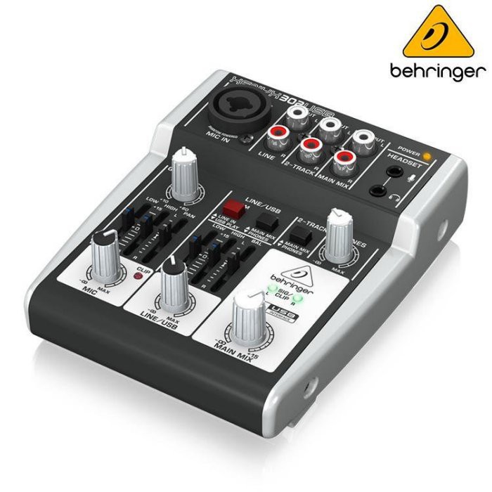 Behringer XENYX 302 USB 耳朵牌 5軌 帶前級 錄音介面 混音器[唐尼樂器] | 蝦皮購物