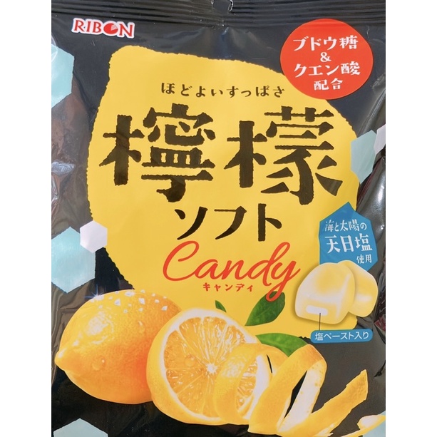 【亞菈小舖】日本零食 Ribon 立夢 檸檬鹽味軟糖 102g 【優】 | 蝦皮購物