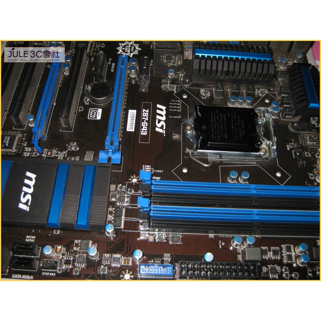 JULE 3C會社-微星MSI Z87-G43 Z87/DDR3/遊戲不再卡/軍規/ATX/1150 主機板 | 蝦皮購物