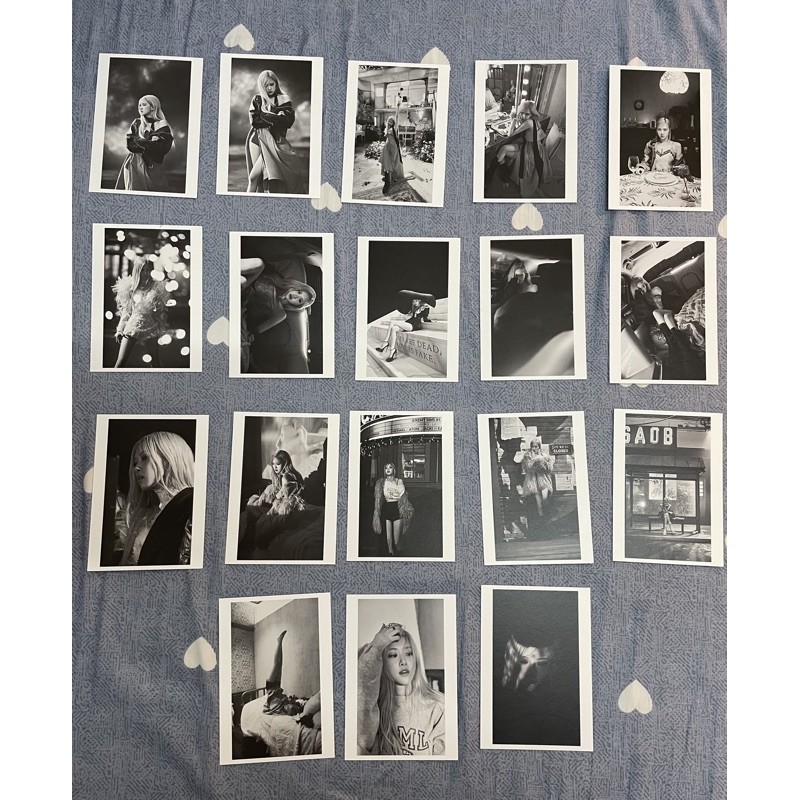 Blackpink rosé rose - first single album -r- 首張單曲專輯 明信片 | BeeCost