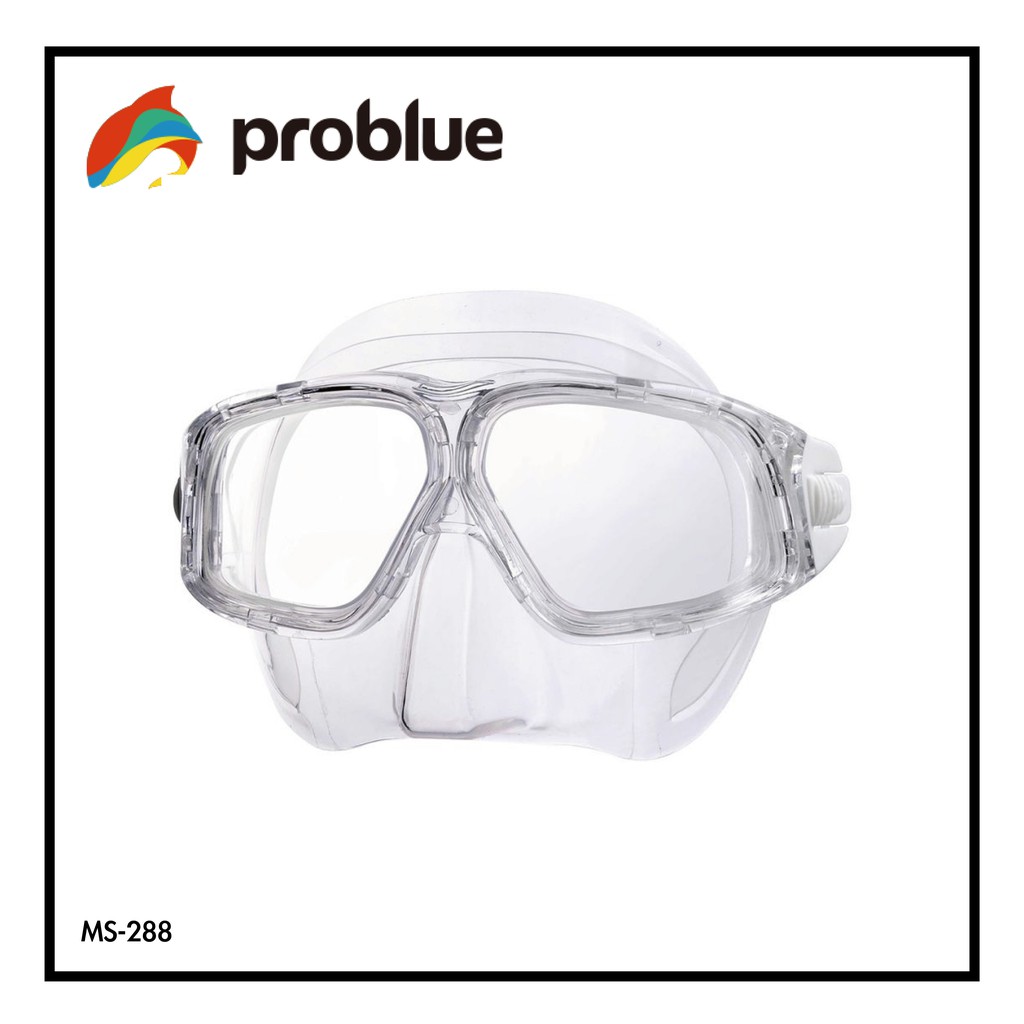 潛行者事務所 problue ms-288 透明 面鏡 自由潛水 低容積面鏡 | BeeCost