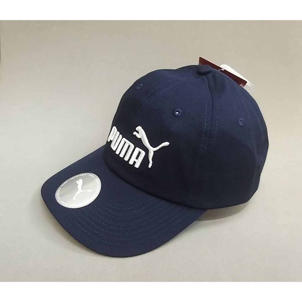 尼莫體育 PUMA 可調式 基本系列棒球帽 運動帽子 老帽 電繡 刺繡 藍色 05291918 | 蝦皮購物