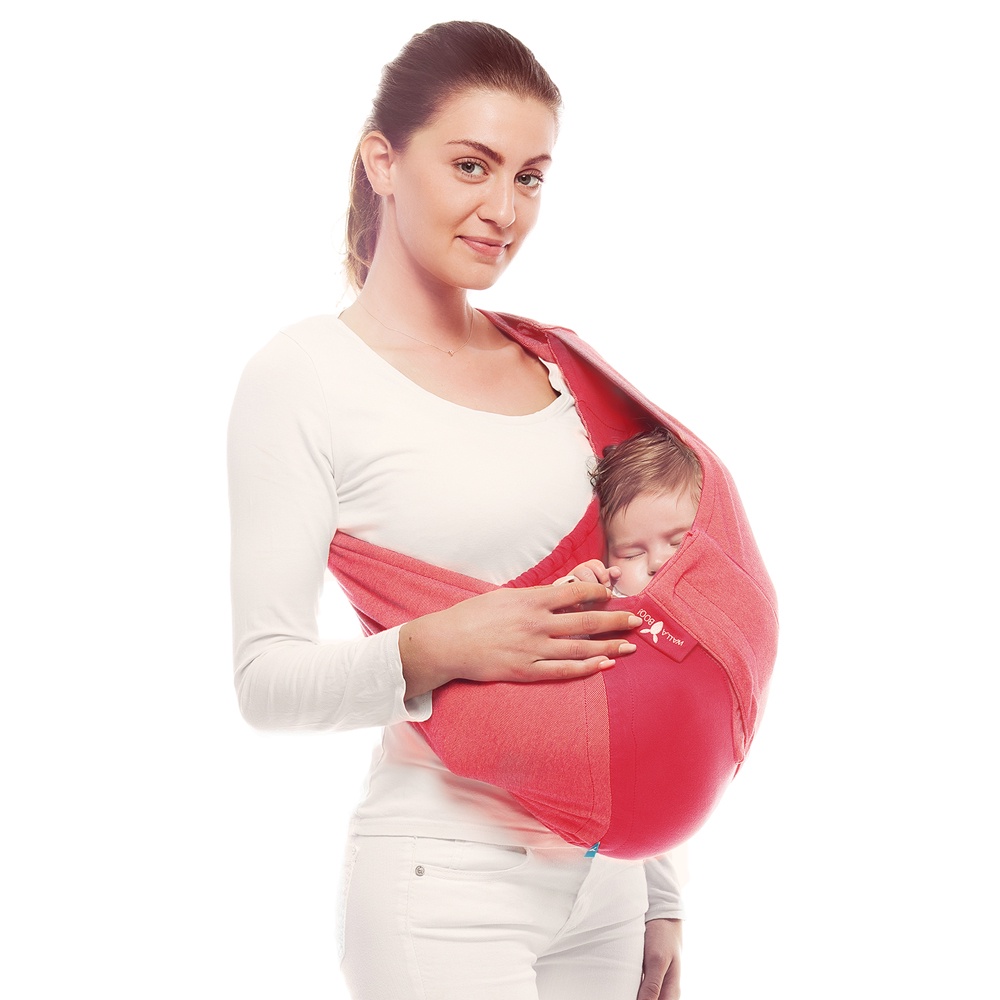 荷蘭 wallaboo 袋鼠背巾- 限量款 學院迷霧紅 | 蝦皮購物