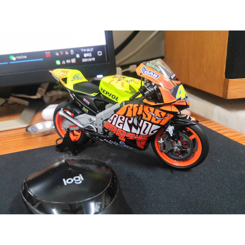 [阿彰完成品]TAMIYA 14097 1/12 Honda RC211V 03 Valencia Rossi VR46 | 蝦皮購物