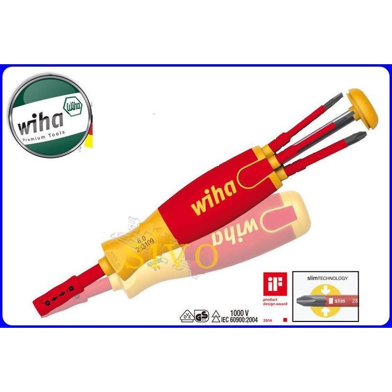 德國Wiha SB 283109-020 絕緣型 彈夾式 (十字 一字 ) 居家修護工具螺絲起子 38612 | 蝦皮購物