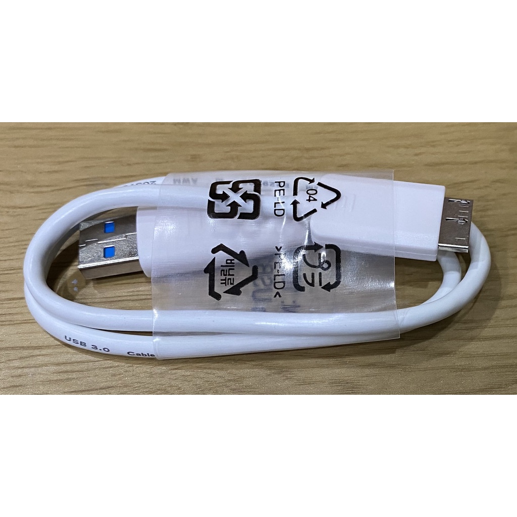 白色 USB-A 3.0 轉 Mirco B 數據 長度0.5m 傳輸線 行動硬碟 筆電 桌機 | 蝦皮購物