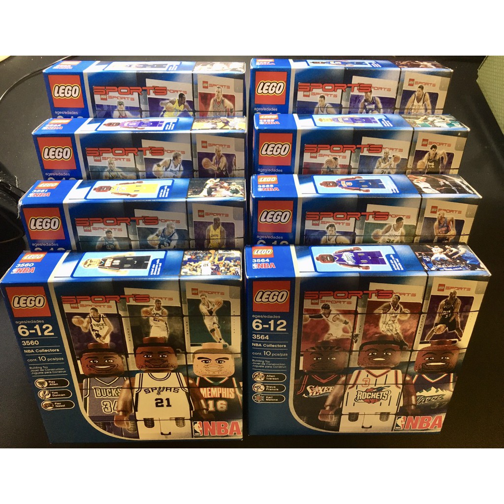 2003 年 NBA 籃球系列 全套8盒未開封樂高 LEGO NBA 絕版品 | 蝦皮購物