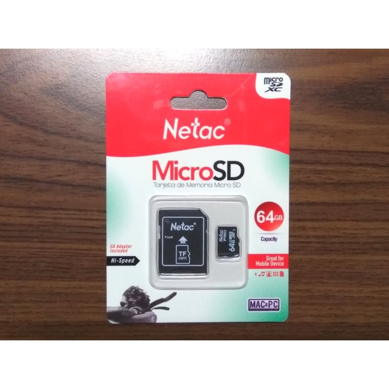 Netac朗科 64G U3 MicroSD TF記憶卡 64GB UHS-3 讀90M寫40M Class10 附轉卡 | 蝦皮購物
